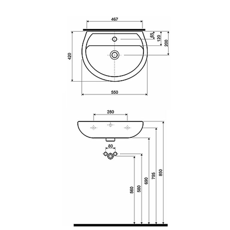 KOLO Rekord 55 lavabo | ARD Salon