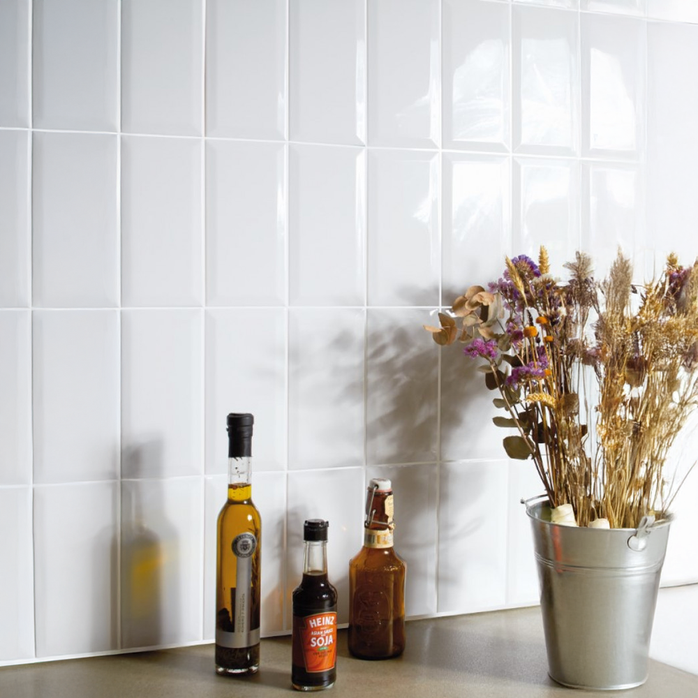 Blanco Biselado Brillo 10x20 | ARD Salon